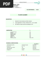 Floor Cleaner (Formulation #US FC 31) PDF | PDF