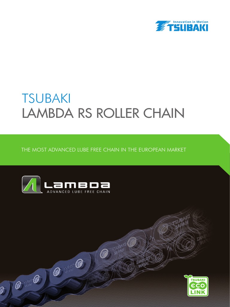 Tsubaki: Lambda Rs Roller Chain | PDF | Lubricant | Materials