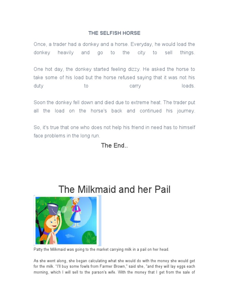 The Milkmaid and Her Pail | PDF
