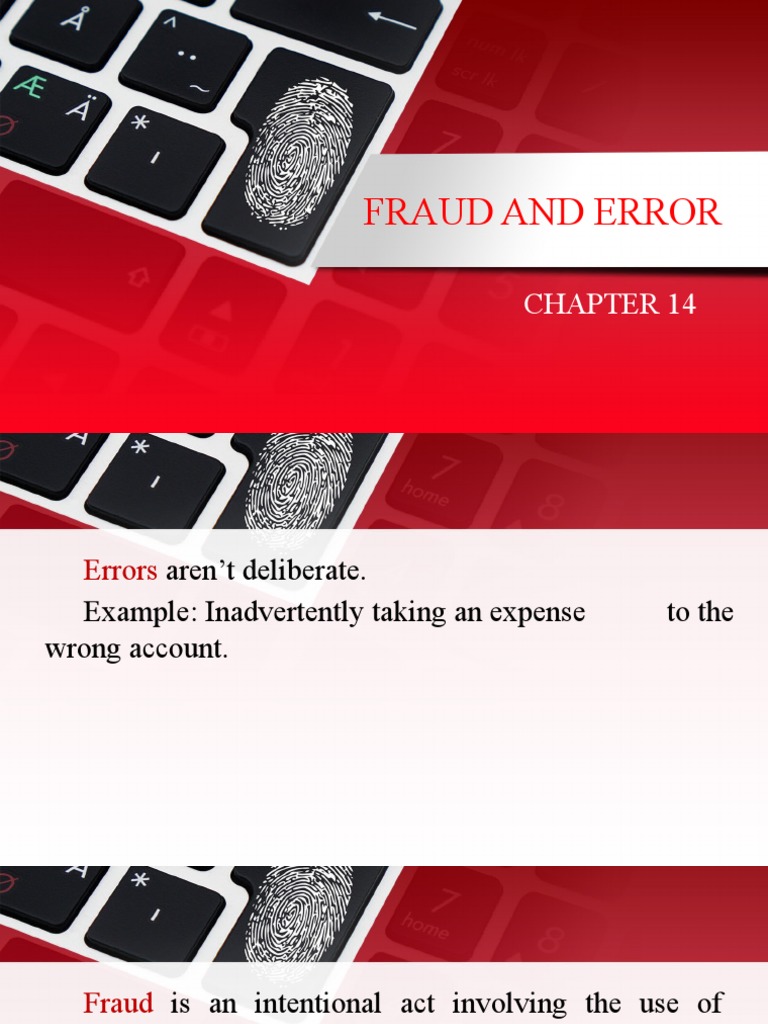 Fraud and Error | Download Free PDF | Embezzlement | Fraud