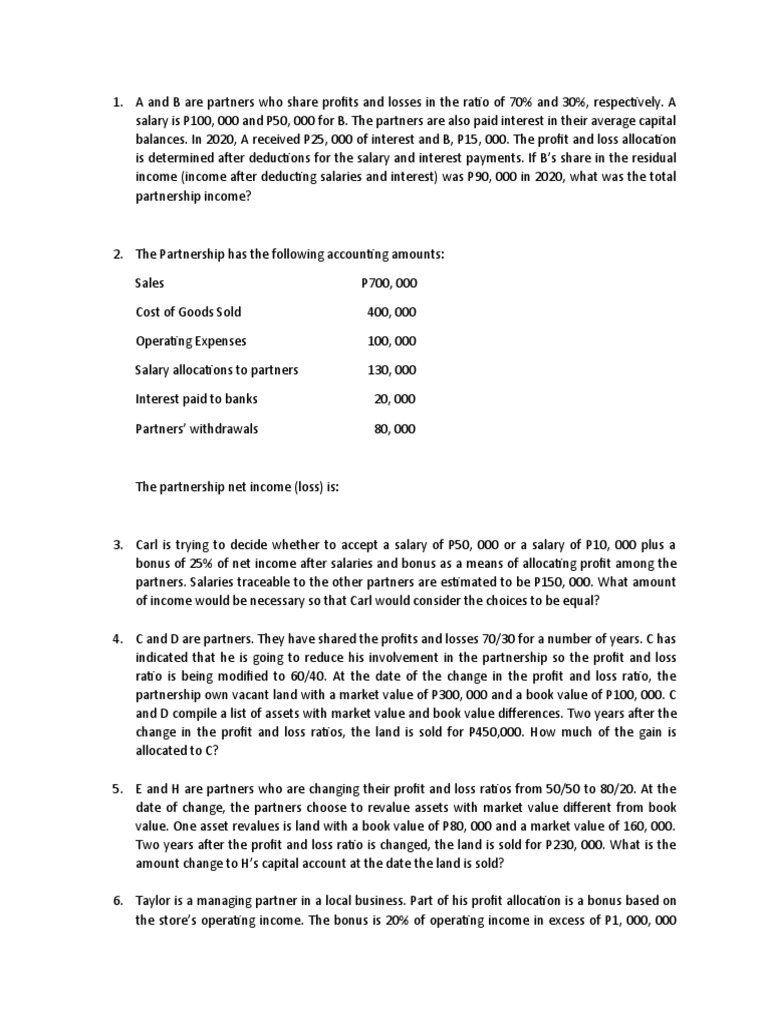 Practice Problems Set 1 | PDF | Income Statement | Income
