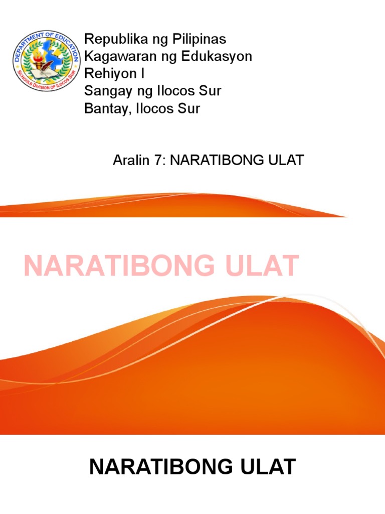 Naratibong Ulat | PDF