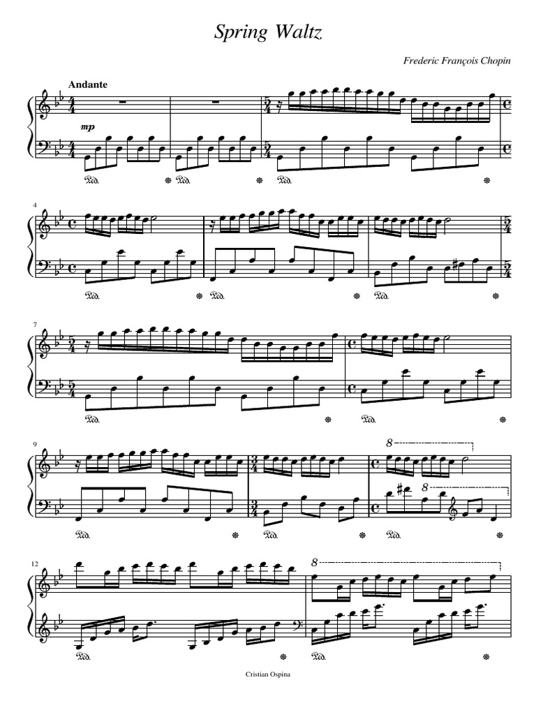 Chopin - Spring Waltz PDF | PDF