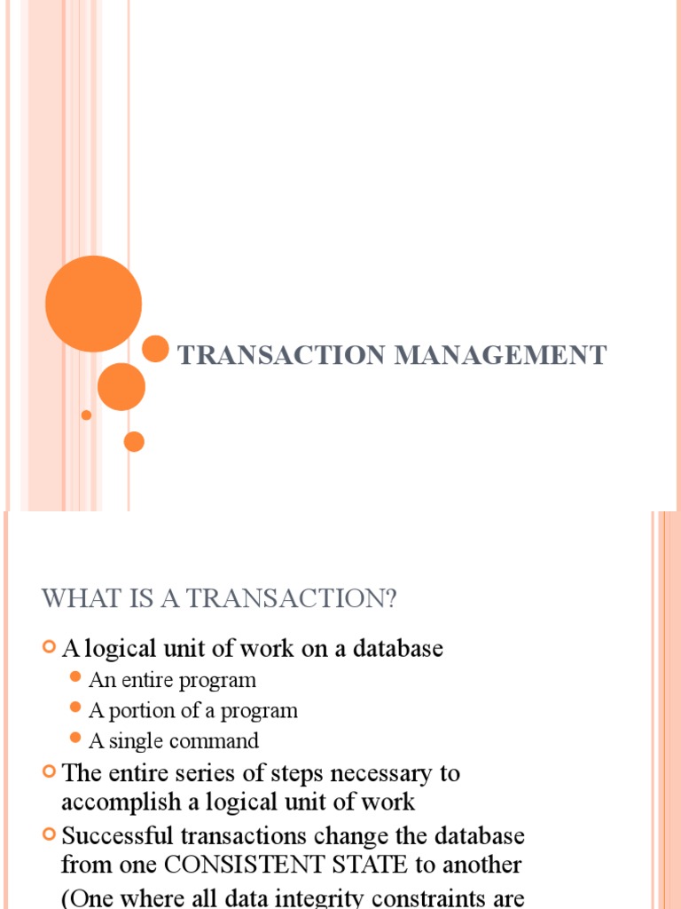 Transaction Management | PDF | Database Transaction | Databases