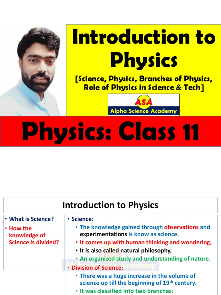 Introduction To Physics - Lecture 01 - Measurement - Alpha Seriies ...