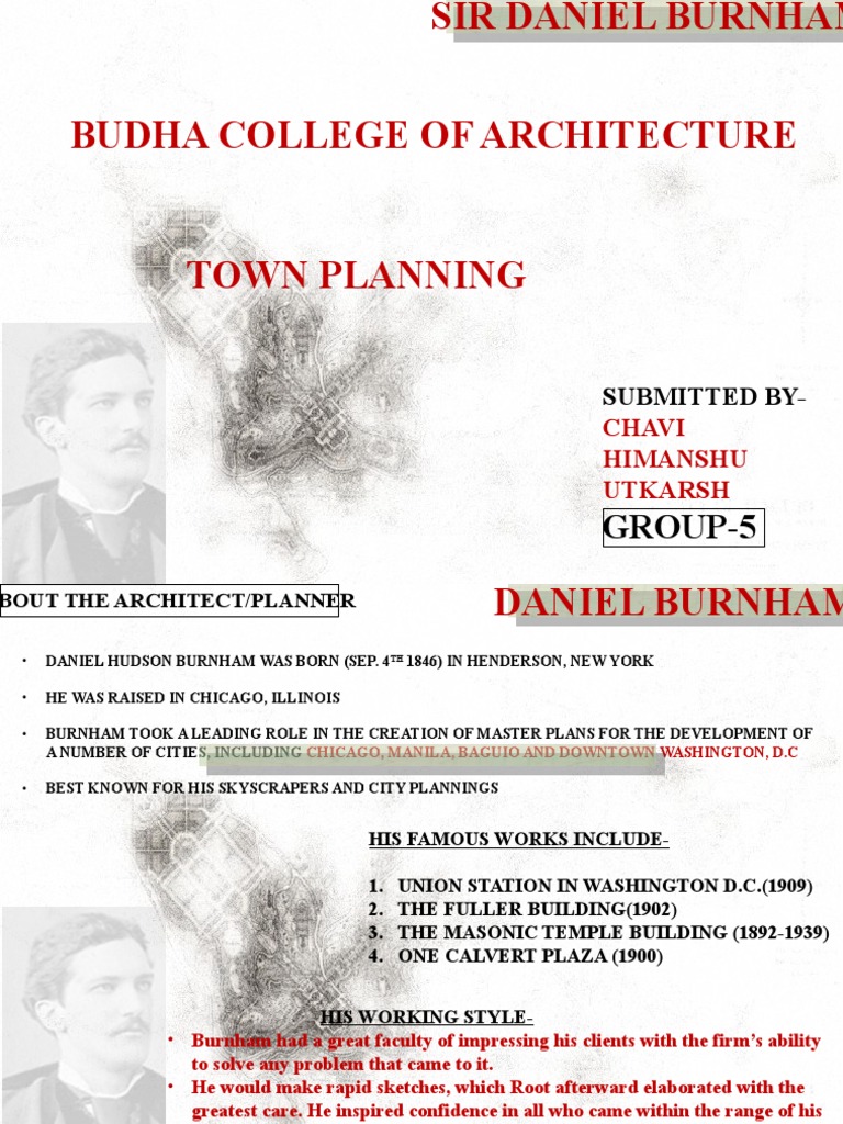 Sir Daniel Burnham | PDF | Chicago | Urban Planning