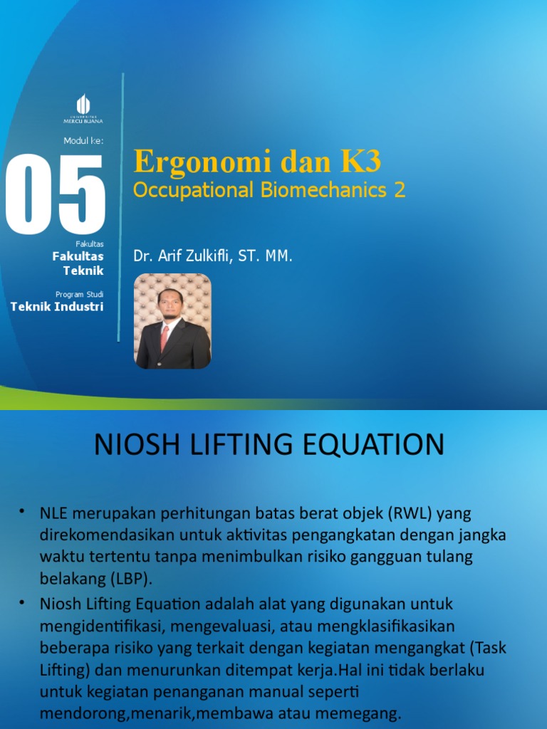 Modul Ergonomi Dan K3 - 5 - 2019 | PDF