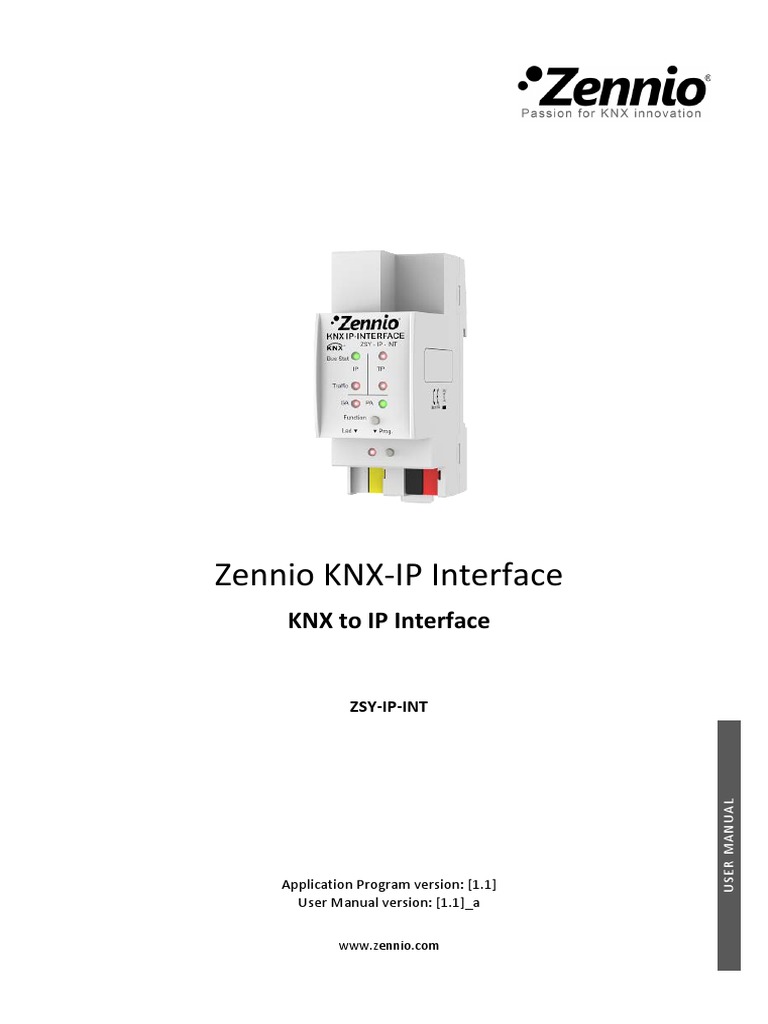 Manual KNX-IP Interface EN v1.1 A | PDF | Ip Address | Booting