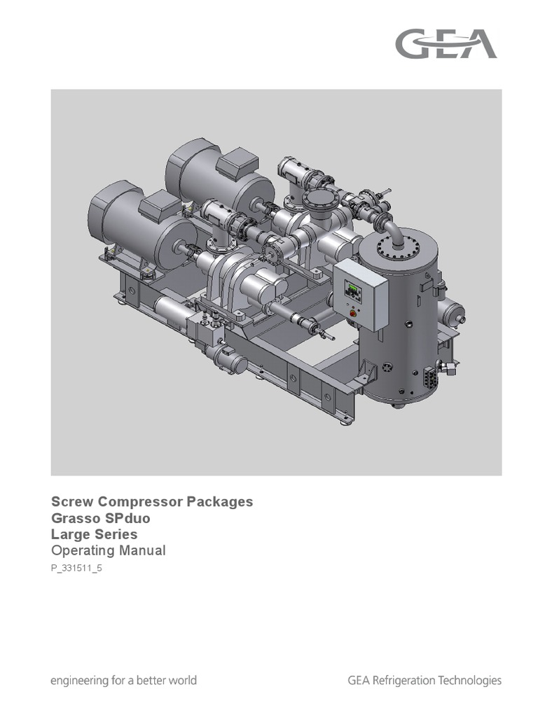 Screw Compressor Packages Grasso Spduo Large Series: Operating Manual ...