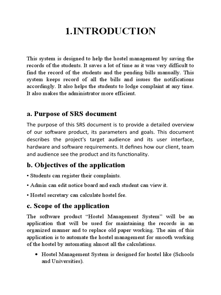 A. Purpose of SRS Document | PDF | Application Software | User (Computing)
