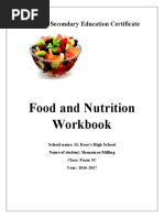 Food and Nutrition Syllabus | PDF | Foods | Nutrition
