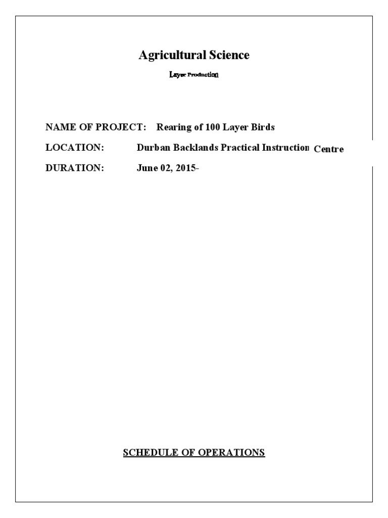 Layer Production | PDF | Birds | Egg