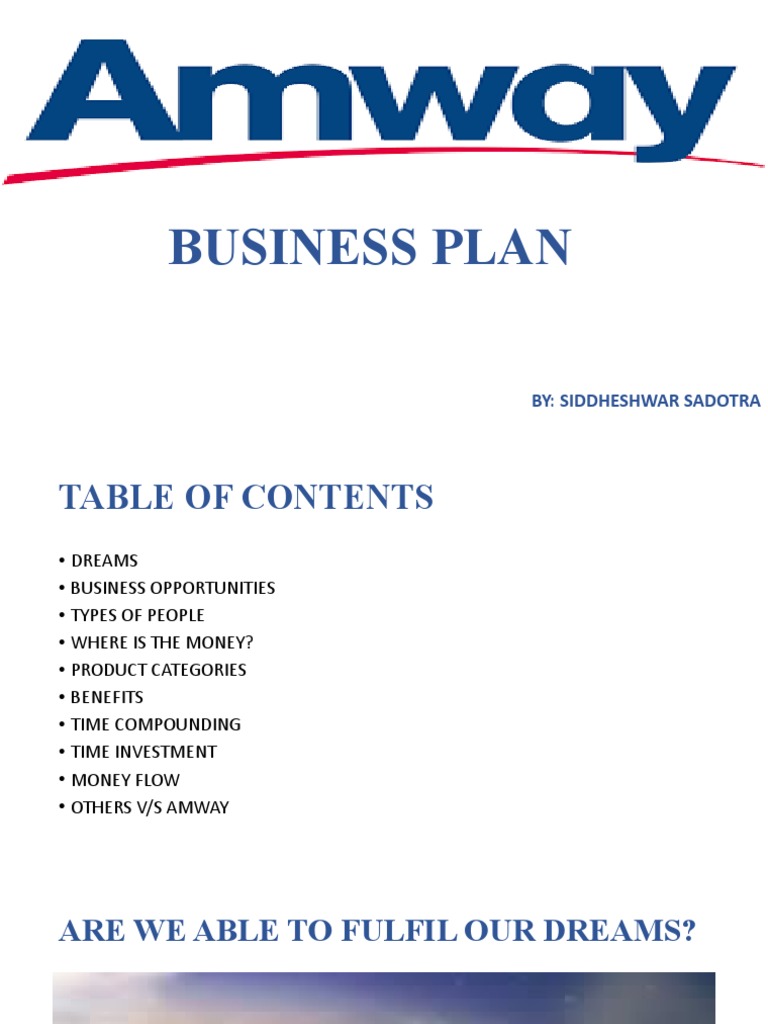 Amway Business Plan | Download Free PDF | Investing | Economies