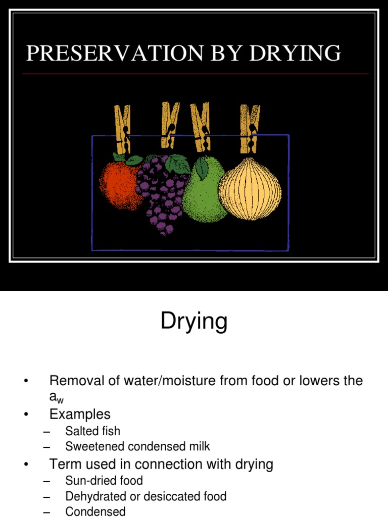 Preservation by Drying | PDF | Freeze Drying | Food Preservation