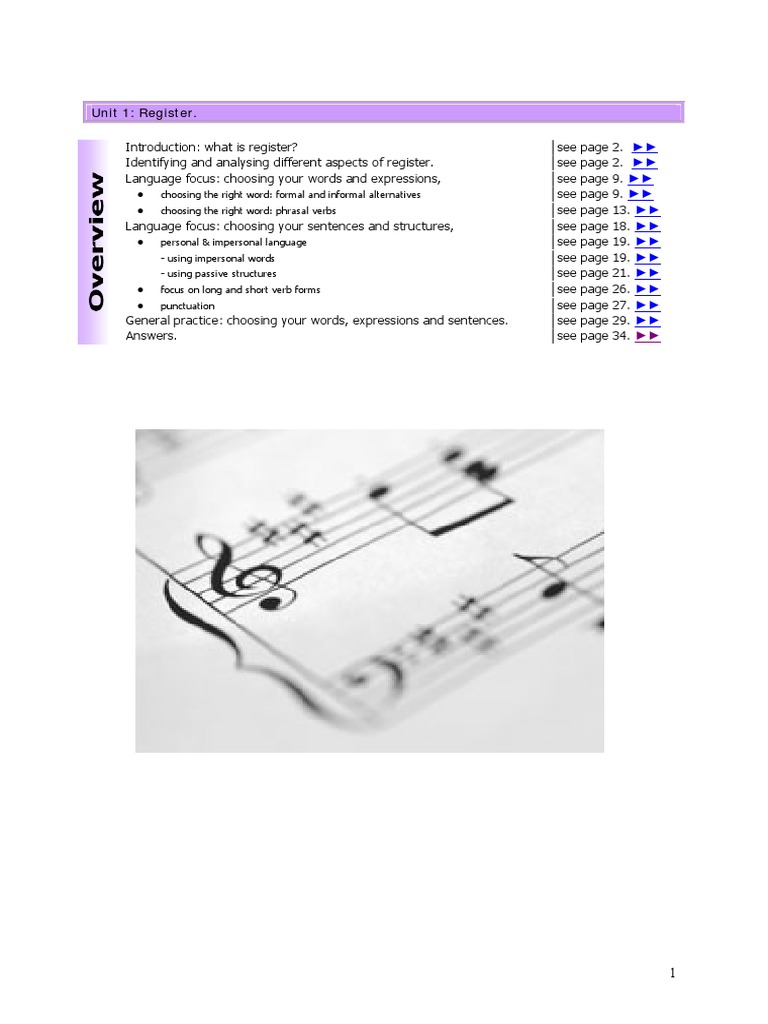 Fce Register | PDF | Phrase | Grammar