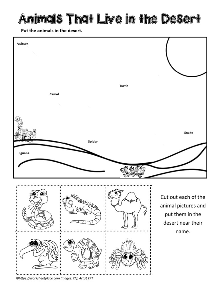 Desert Animals Worksheet | PDF