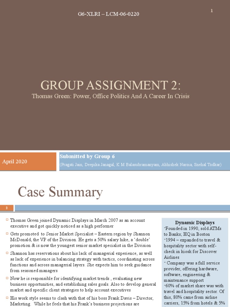 G6-XLRI-LCM-06-0220 Thomas Green Case | PDF | Psychological Concepts ...