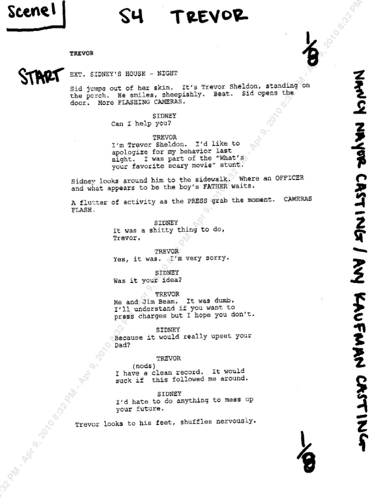 Scream 4 Sides - Trevor | PDF