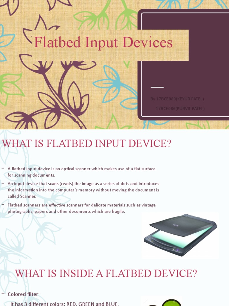 Overview of Flatbed Scanners | PDF | Image Scanner | Charge Coupled Device