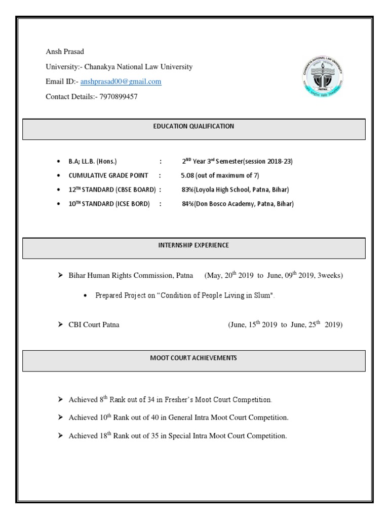 Ansh CV | PDF
