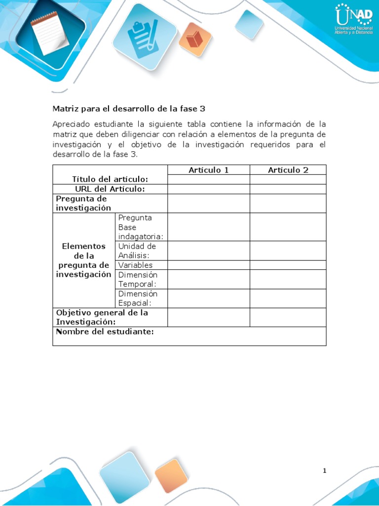 Matriz Desarrollo Investigacion Unad | PDF | Enseñanza de matemática ...