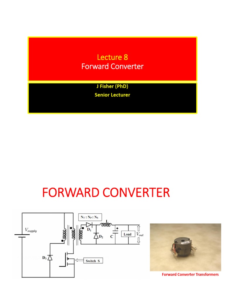 Forward Converter | PDF | Inductance | Transformer