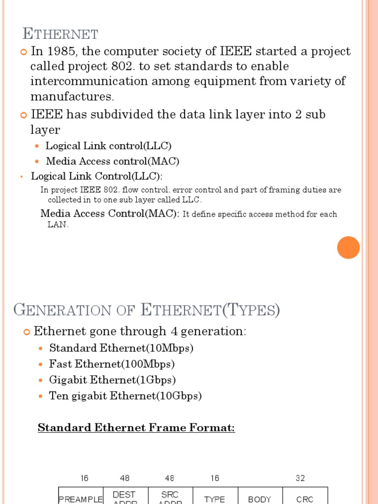 Unit1-EEE Computer Networks - Ethetnet | PDF | Packet Switching | Ethernet