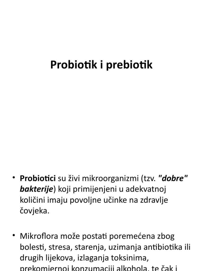 Probiotik I Prebiotik | PDF