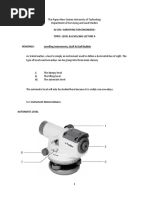 Dumpy Level and Staff Overview | PDF | Equipment