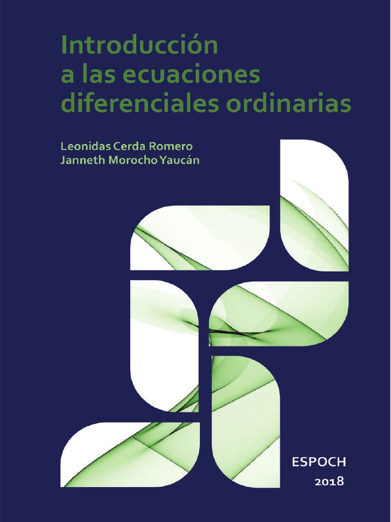 Libro Ecuaciones Diferenciales Ordinarias | PDF | Ecuaciones ...