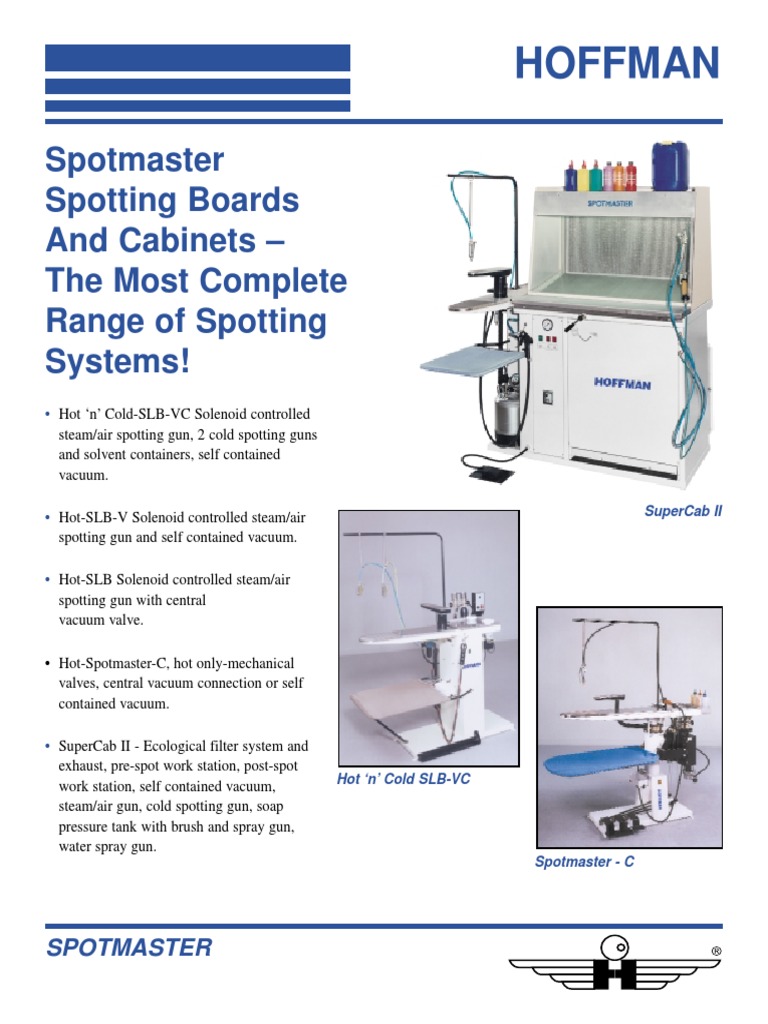 Hoffman: Spotmaster Spotting Boards and Cabinets - The Most Complete ...