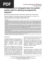 Acetabular Index and Depth in Children | PDF | Radiology | Radiography