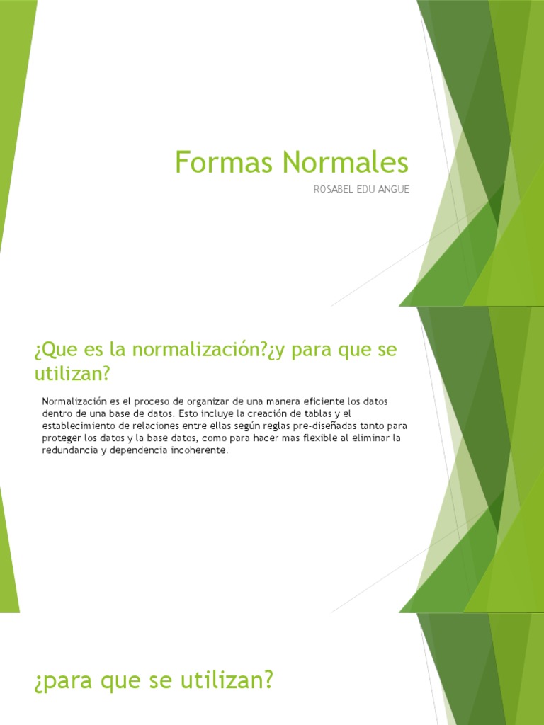 Formas Normales | PDF | Bases de datos | Ciencia y Tecnología