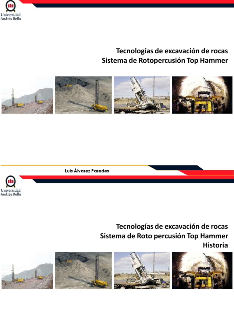 UNAB 03 Perforacion Por Sistema Rotopercusion TH | PDF | Pistón | Presión