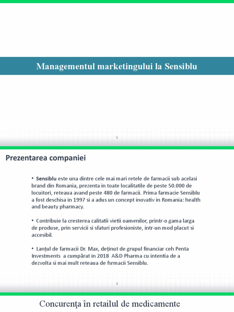 Sensiblu Marketing Management Optimization | PDF | Supply Chain ...