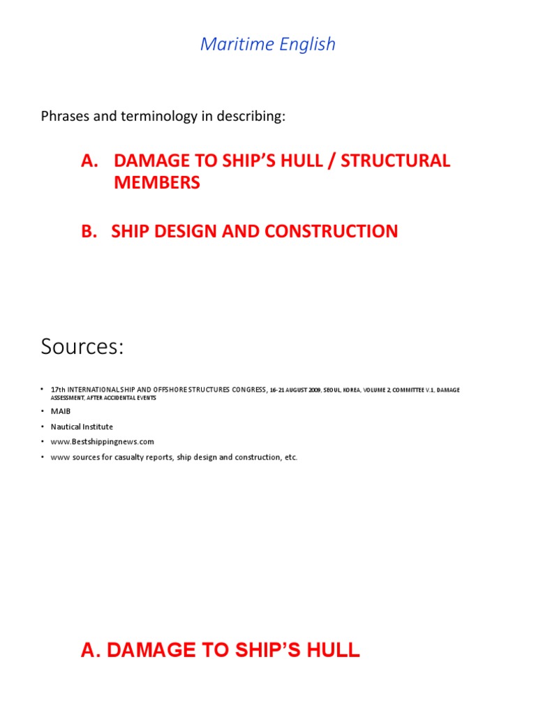 00 - Ship Design and Construction - Damage To Hull PDF | PDF | Ships ...