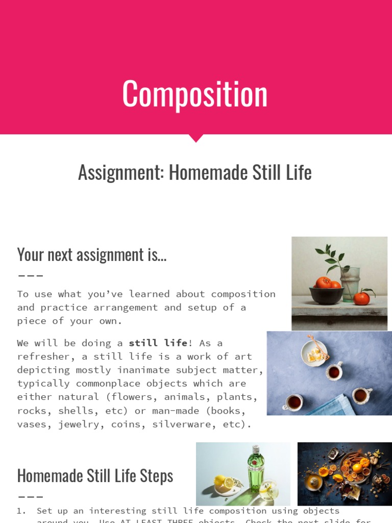 Composition Assignment Slides | PDF | Composition (Visual Arts) | Still ...