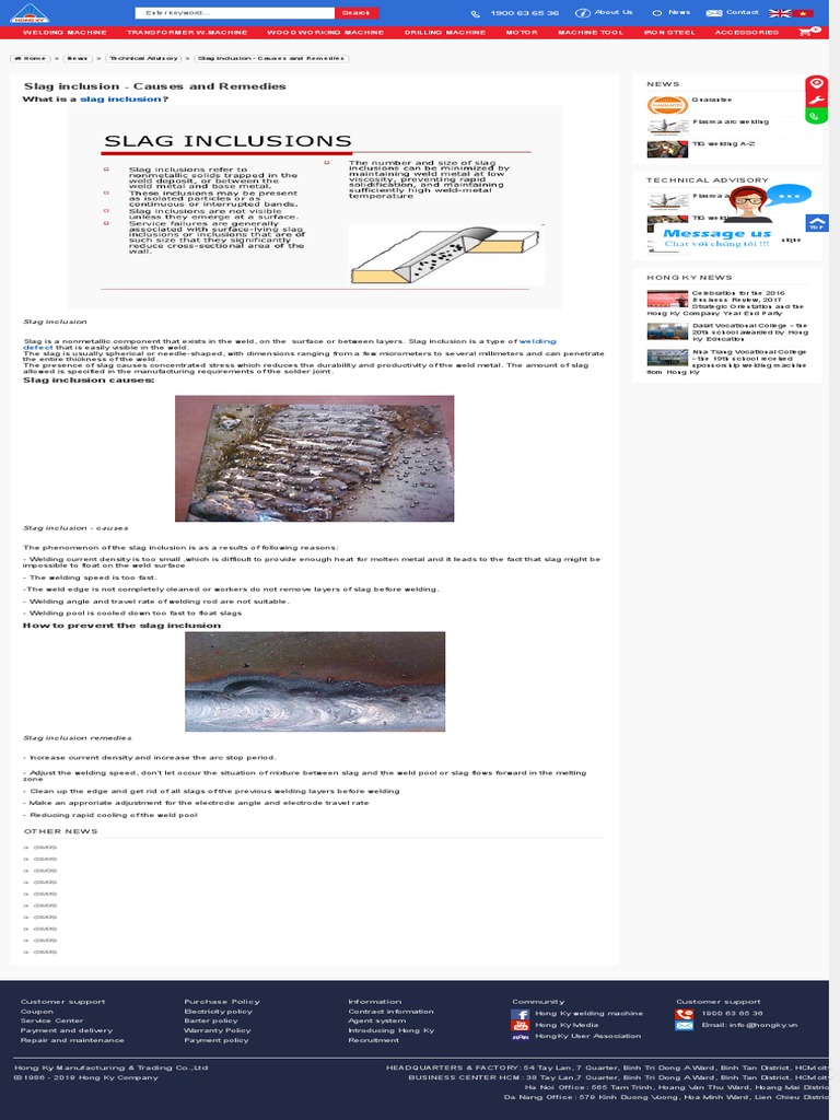 Slag Inclusion - Causes and Remedies PDF | PDF | Welding | Construction