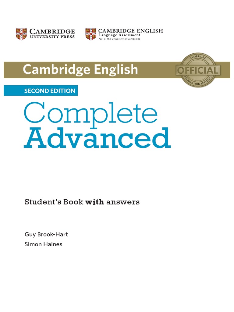 Advanced Complete: Student's Book Answers | PDF