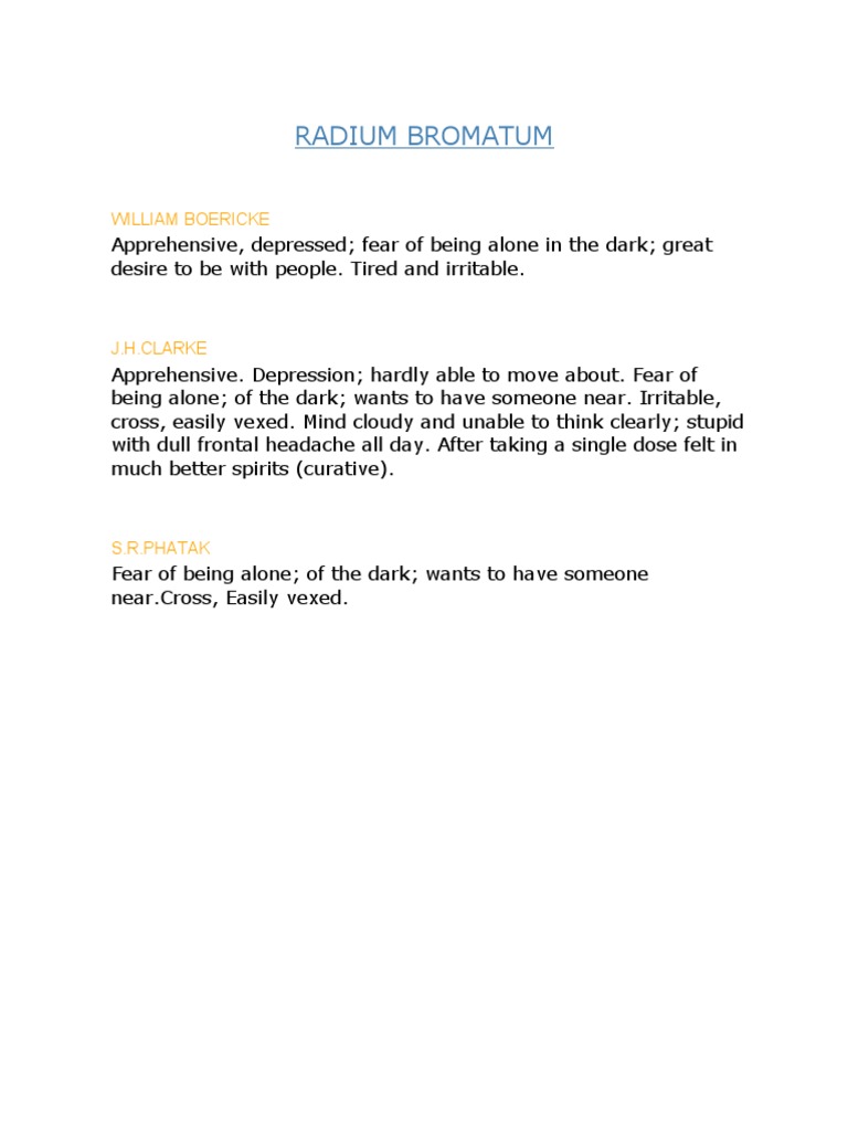 Radium Brom Mental Pic | PDF