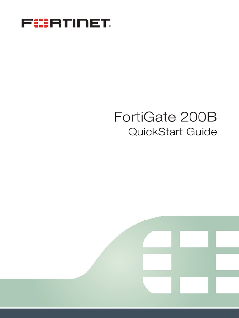 Fortigate 200B: Quickstart Guide | PDF | Implied Warranty | Usb