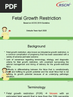 IUGR Presentation | PDF | Childbirth | Fetus