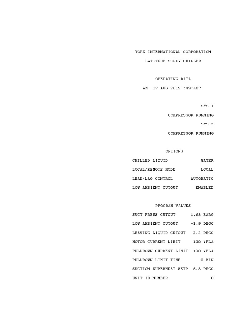 YVAA Operaiting Data 17th Aug. 2019 | PDF | Tools | Home Appliance