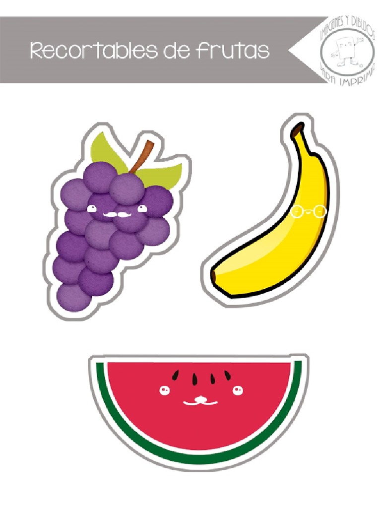 Recortables de Frutas para Imprimir1 | PDF