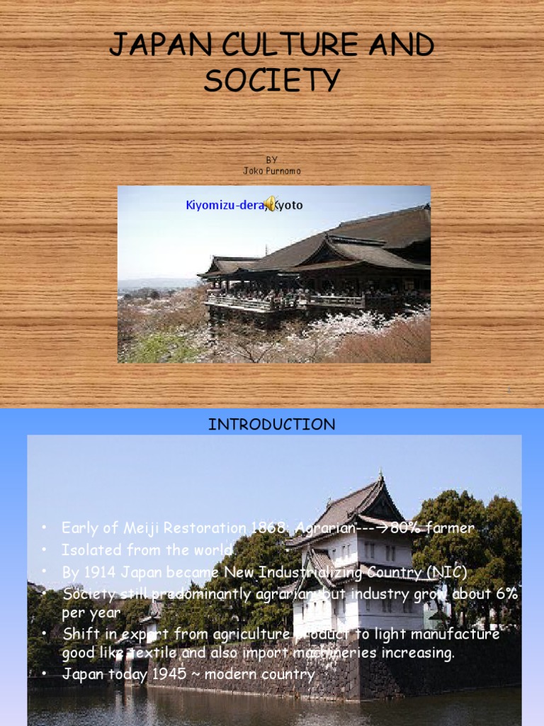 Japan Culture and Society Ch1 | PDF | Japan | Bushido