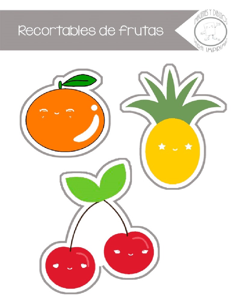 Recortables de Frutas para Imprimir2 PDF | PDF