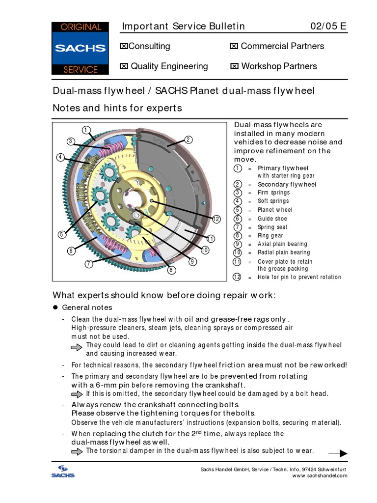 Dual-Mass Flywheel Repair Guide | PDF | Clutch | Engines