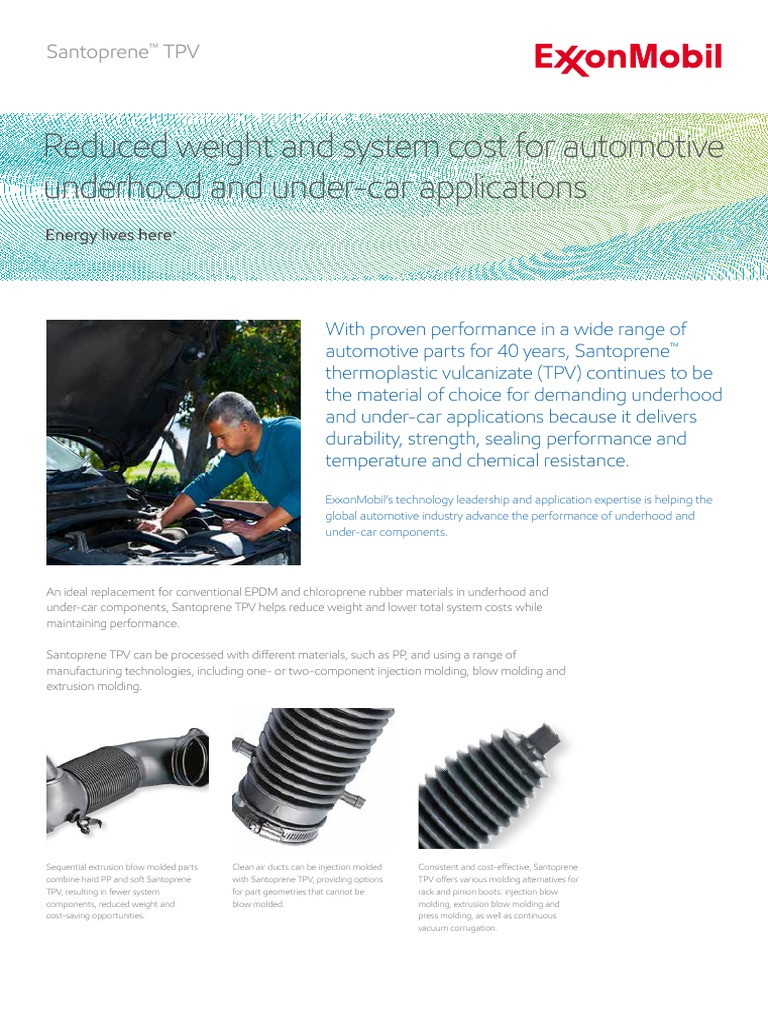 Santoprene TPV Underhood Factsheet en PDF | PDF | Materials | Building ...