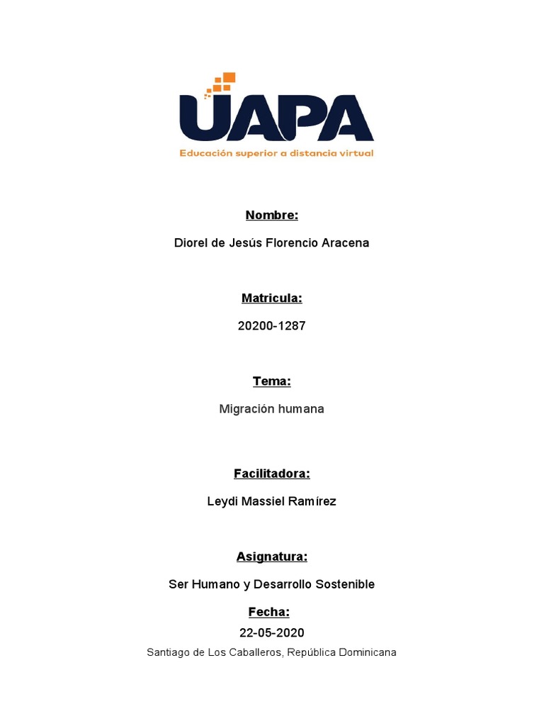 Migracion Humana | PDF | Migración humana | República Dominicana