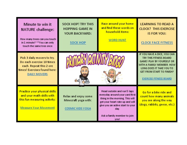 Primary Activity Bingo 5 | PDF